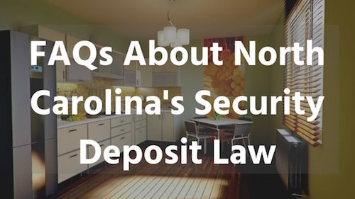 Frequently Asked Questions About North Carolina's Security Deposit Law | Schambs Property Management
